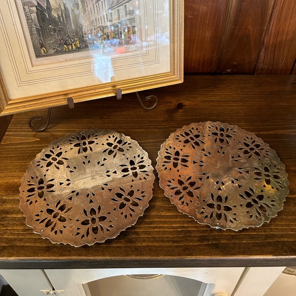 Vintage | Dining | Vintage Silver Plate Trivets Made In Italy ...